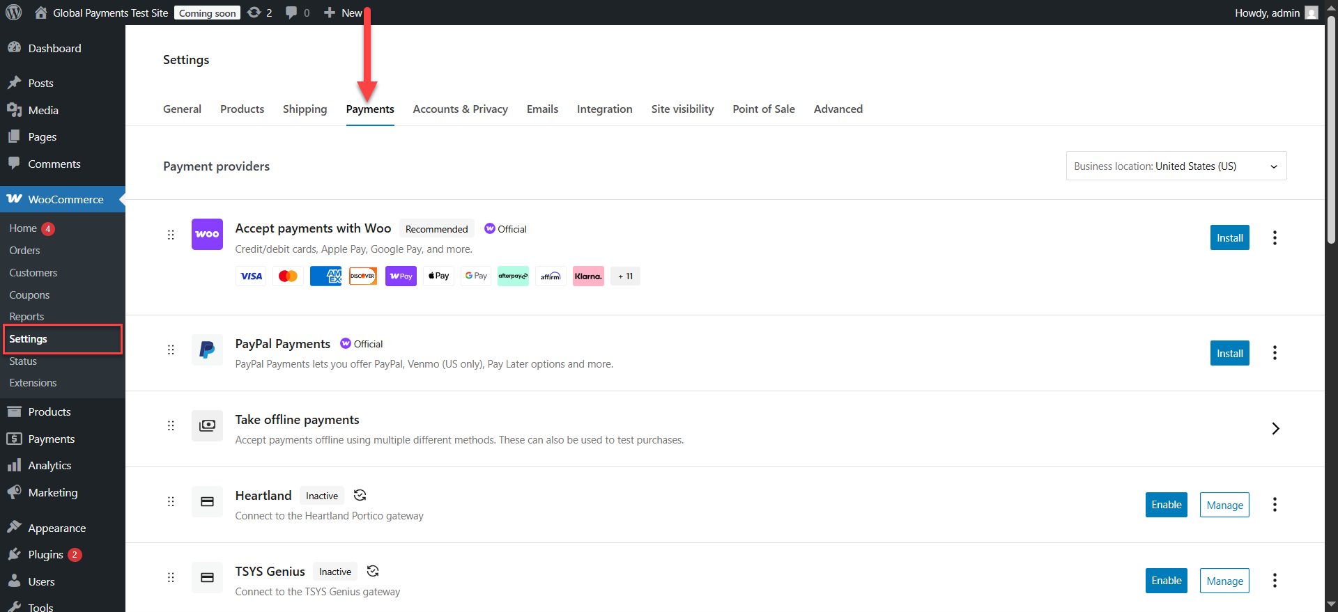 WooCommerce | Global Payments